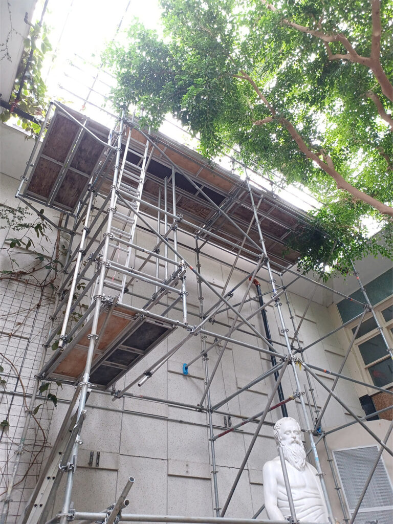 Calgary Scaffolding Project – UofC Admin Atrium Commercial Scaffolding